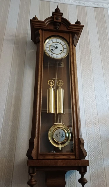 WANDUHR PENDELUHR SEILZUG-REGULATOR Kieninger EUR 455,00 - PicClick DE