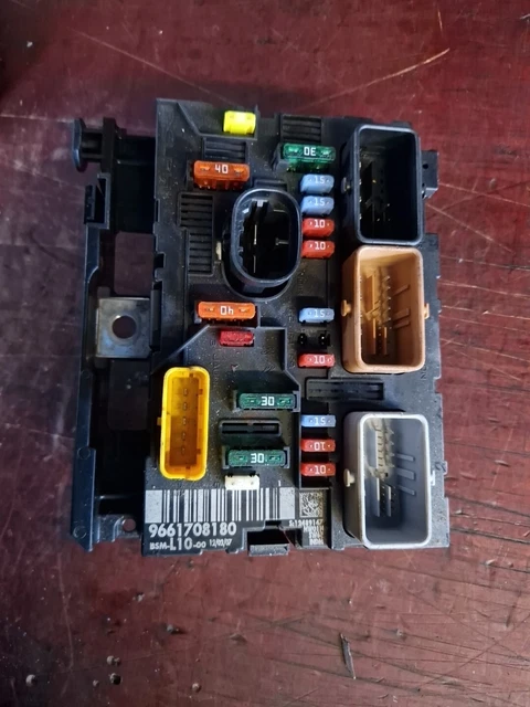 PEUGEOT CITROEN BCM Bsm Under Bonnet Fuse Box Module 9661708180 Genuine ...
