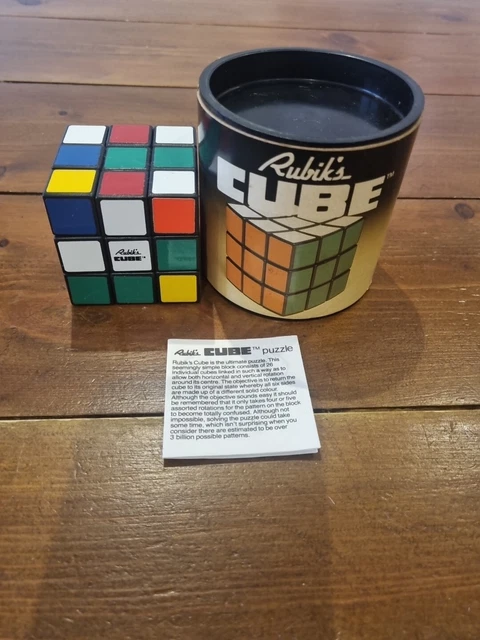 ORIGINAL RUBIK'S CUBE Vintage Puzzle Retro Toy Ideal 1981 Boxed EUR 29 ...