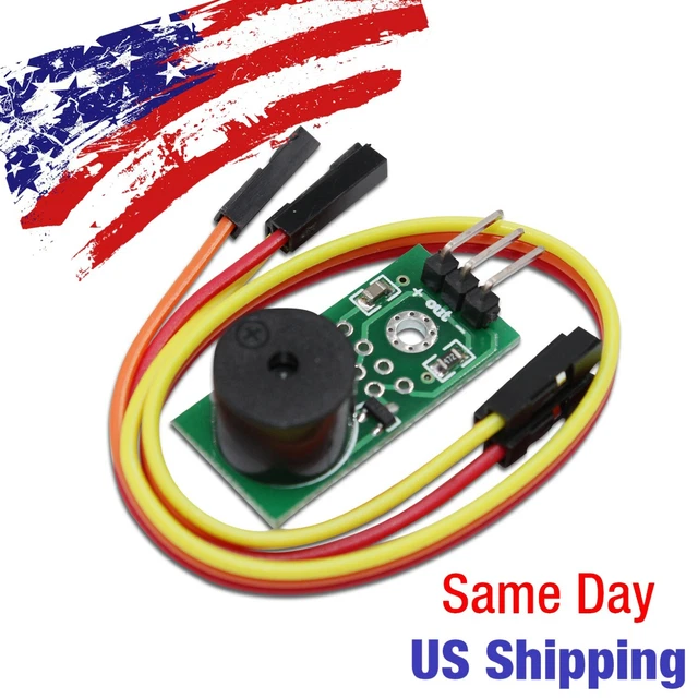 ACTIVE BUZZER MODULE Alarm Piezo for Arduino PIC AVR 3.3V 5V USA - SHIP ...