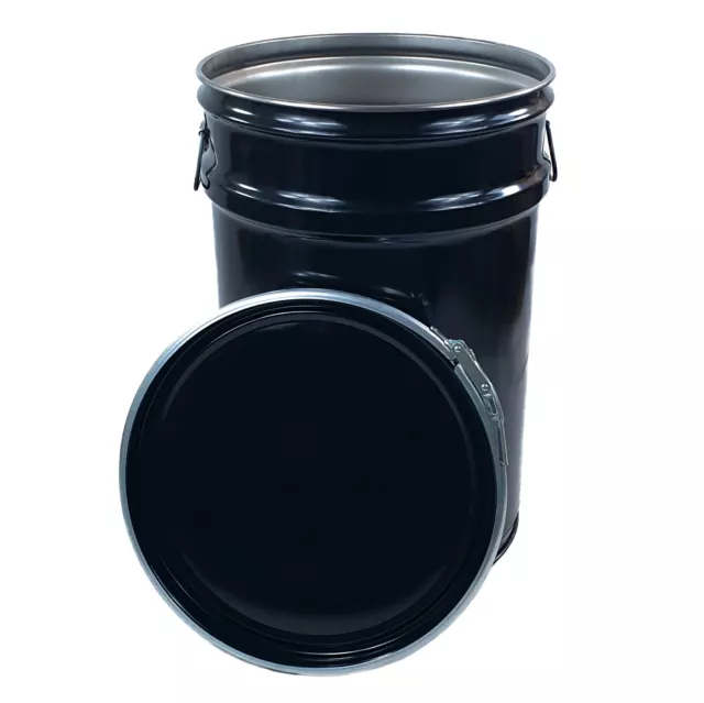 HOBBOCK/DECKELFASS/STAHLFASS/METALLFASS/ÖLFASS 60 L NEU, schwarz ...