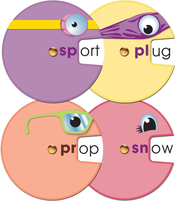 WORD WHEELS BEGINNING Blends Curriculum Cut-Outs Carson Dellosa FREE ...