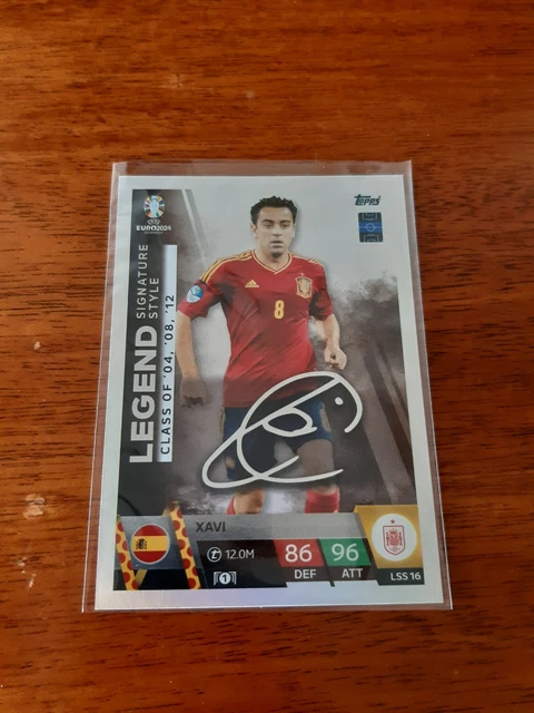 TOPPS MATCH ATTAX UEFA EURO 2024 LEGEND SIGNATURE STYLE XAVI LSS16 ...