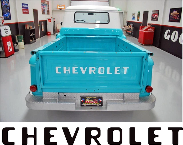 1955-87 STEPSIDE CHEVY Chevrolet Pickup Truck Tailgate Letters Decals ...