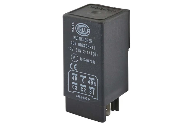 HELLA FLASHER UNIT 12V 6-pin connector 4DN 008 768-117 £24.99 - PicClick UK