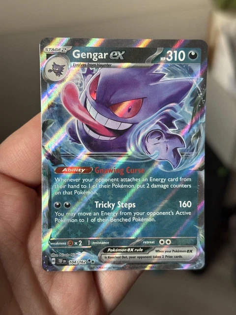 POKÉMON GENGAR EX Holo Rare TCG Card Temporal Forces 104/162 NM-M ...