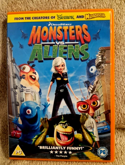 DVD MONSTERS VS ALIENS DreamWorks Cert PG Children's Animation VGC EUR ...