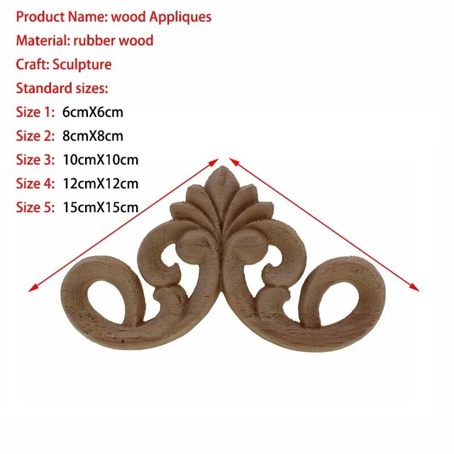 FREGIO IN LEGNO motivi floreali giglio volute mobili per fai da te EUR ...
