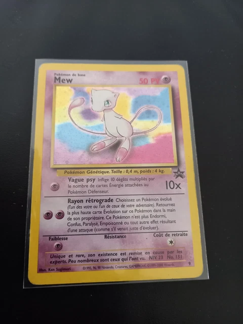 CARTE POKÉMON: MEW. 50 PV - PROMO. 9 - HOLO RARE - WIZARDS - VF EUR 70,00 - PicClick FR