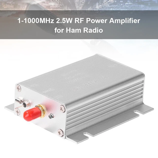 1-1000MHZ 2.5W HF VHF UHF FM Transmitter RF Power Amplifier Amp for Ham ...