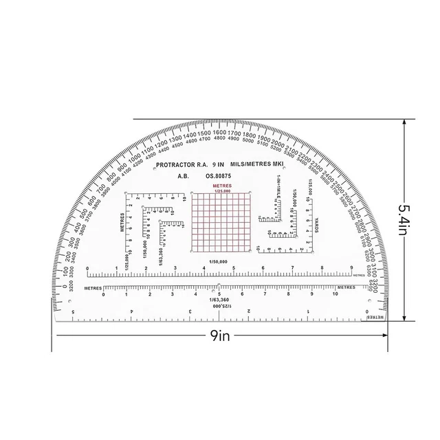SEMICIRCULAR COORDINATE RULER for Educational Use in Schools and ...