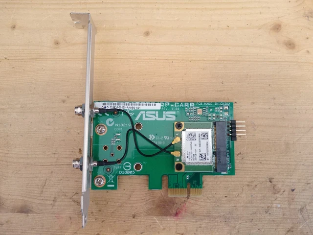 CARTE ASUS MINI PCI-E ADAPTER/DP-CARD + Carte WIFI AW-CB161H EUR 12,49 ...