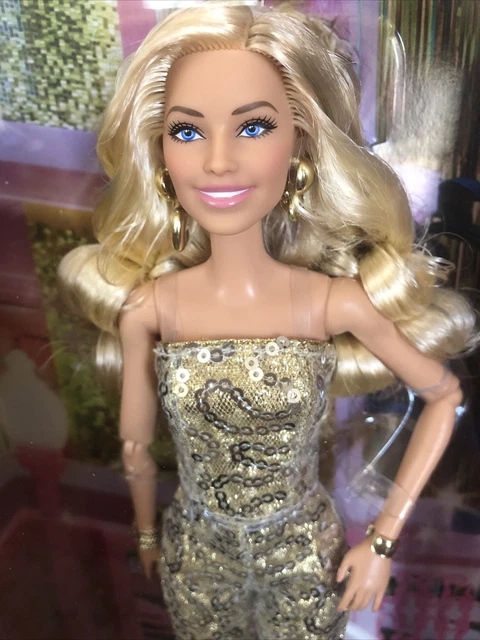 BARBIE THE MOVIE Doll Margot Robbie In Gold Disco Jumpsuit In Sealed ...