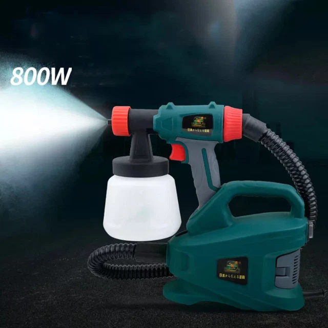 220V 2.5MM ELECTRIC Spray Gun Latex Painting Sprayer 900ml 800W For Car ...