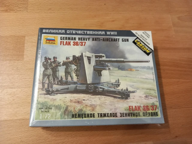 ZVEZDA 6158 - 1:72 WWII German Anti-Aircraft Gun Flak 36/37 88mm ...