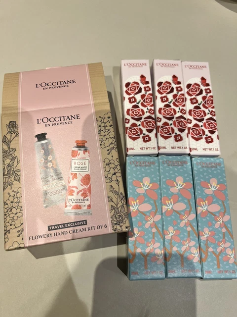 L’OCCITANE ROSE HAND Cream & Cherry blossom hand cream 30ml*6 gift set ...