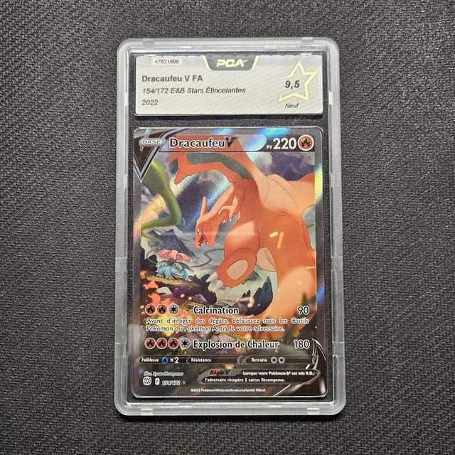 CARTE POKÉMON STARS Étincelantes Dracaufeu V Alt 154/172 PCA 9,5 Fr 🔥 ...