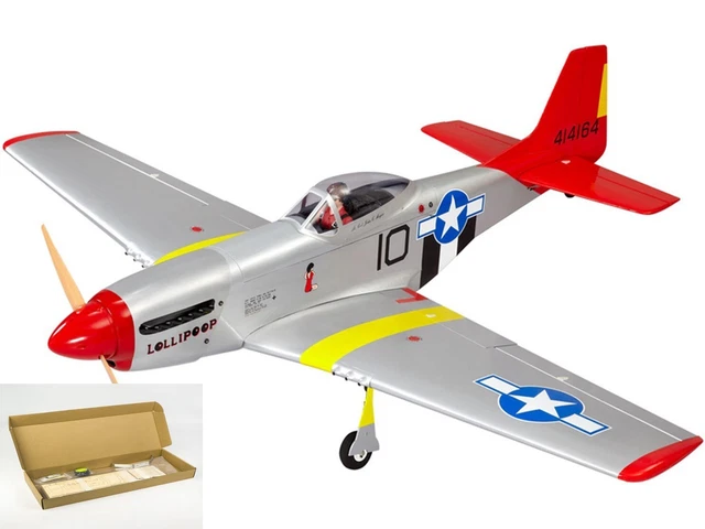 P-51 MUSTANG BALSA Kit Easy Build Model/Park Flyer RC Plane Airplane £ ...