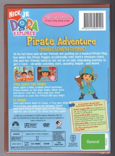 DORA THE EXPLORER - Pirate Adventure - DVD (Brand New Sealed) EUR 11,09 ...