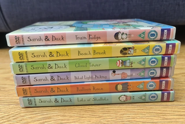 CBEEBIES BBC SARAH & Duck DVD bundle (6 DVDs) Each Disc has 10 episodes ...