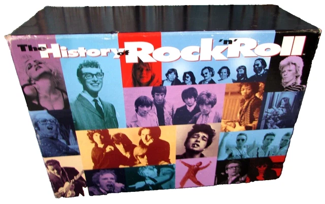 THE HISTORY OF ROCK N ROLL 10 VHS Tapes Box Set 1995 Open Bx ...