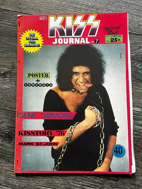 KISS VINTAGE FANZINE Magazine THE KISS JOURNAL #7 Dec 1986 France Gene ...