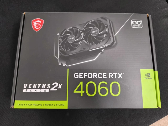 EMPTY BOX MSI VENTUS GeForce RTX 4060 Oc 8GB, 2x Fans, NO GPU Inside £ ...