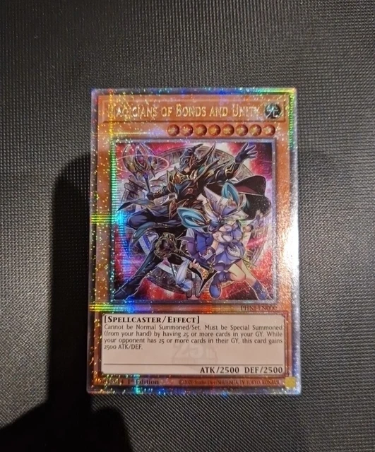 YU-GI-OH! MAGICIANS OF Bonds and Unity PHNI-EN000 Quarter Century 1st Edition NM EUR 234,35 ...