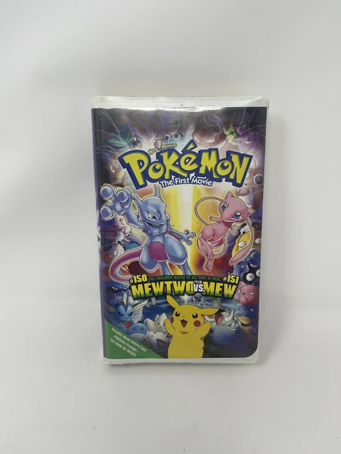 POKÉMON THE FIRST Movie: Mewtwo Strikes Back (VHS, 2000, Clamshell) £11 ...