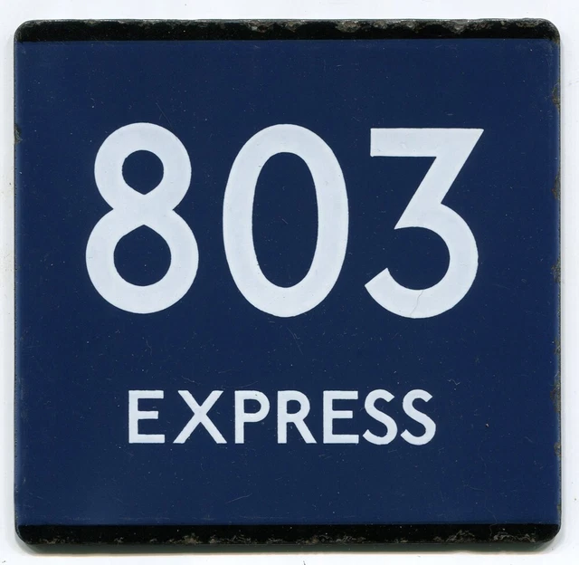 LONDON TRANSPORT COUNTRY Area Bus Stop 'e' Plate Route 803 Express ...