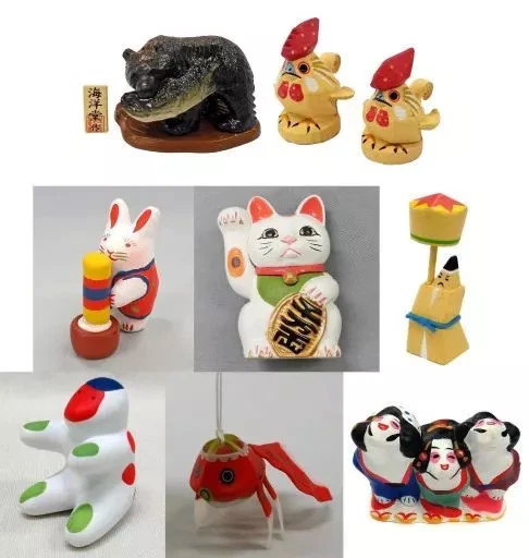 MINI FIGURE 8 Types Set Kaiyodo Nakagawa Masashichi Shoten Collection ...