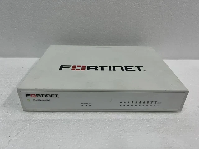 FORTINET FORTIGATE NETWORK Security Firewall with FG-60E AC adapter ...