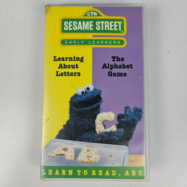 VHS - SESAME Street - Early Learners - Learning about Letters -The ...