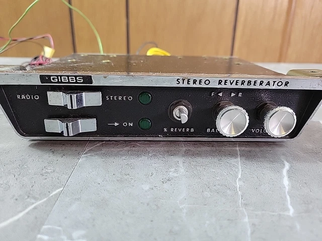 VINTAGE GIBBS CAR Stereo Reverberator Untested $89.99 - PicClick