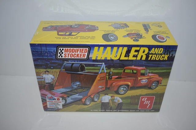 AMT MODIFIED STOCKER Hauler and Truck 1:25 Scale Plastic Model Kit $61. ...