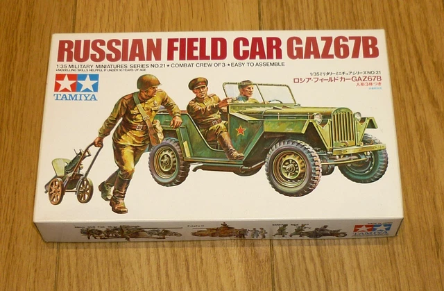 TAMIYA 1/35 SCALE WW2 Russian Field Car - GAZ-67B - Auto Bausatz EUR 12 ...