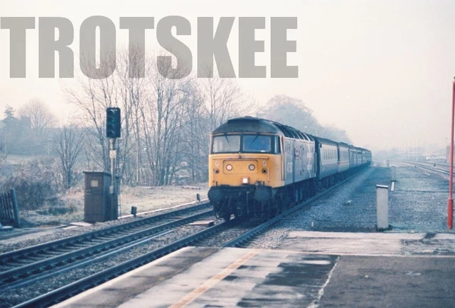 35MM COLOUR NEGATIVE BR British Railways Diesel Loco 47537 Class 47 ...