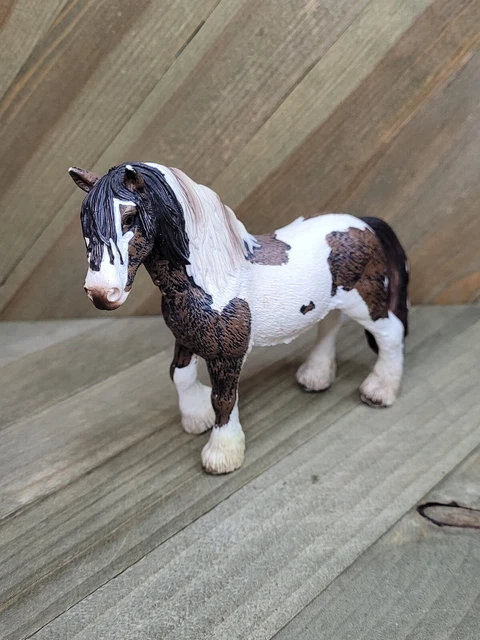 SCHLEICH TINKER DRAFT Cob Realistic Horse Stallion Foal Figure £8.16 ...