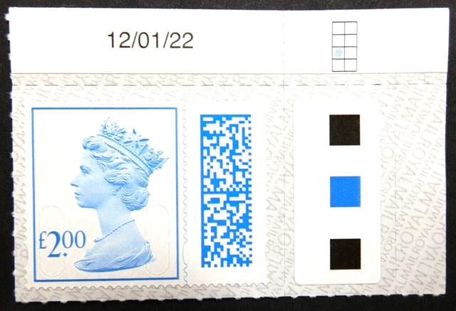 GB 2022 V4800 Machin £2.00 Barcoded Definitive M22L With 12/01/22 Date Tab - Mnh £4.64 - PicClick UK