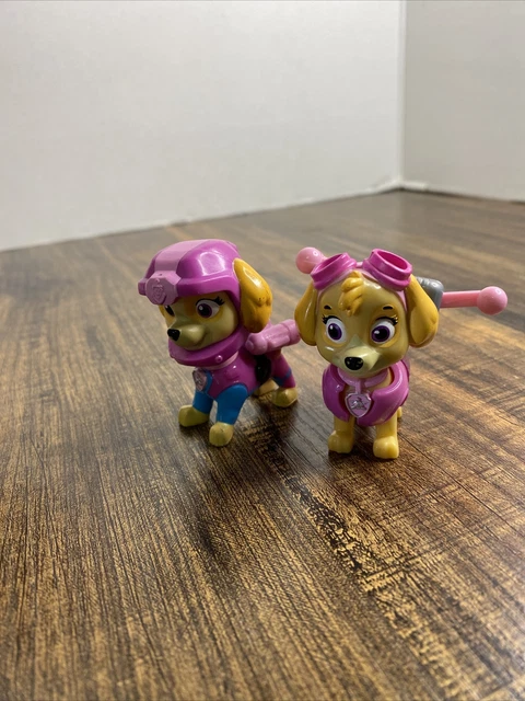SKYE PAW PATROL toy figure Disney Junior pink lot of 2 EUR 13,90 ...