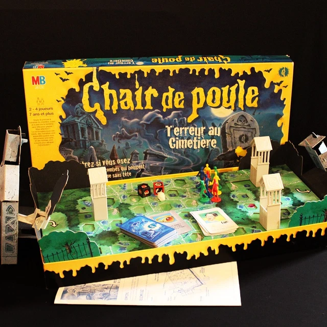 JEU DE SOCIÉTÉ Chair de poule Terreur au cimetière MB Jeux 1996 EUR 35 ...