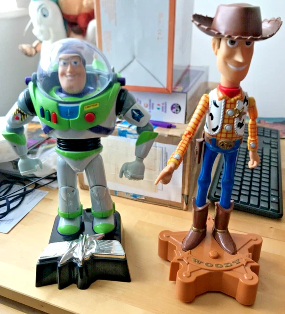 DISNEY TOY STORY Thinkway Motion Sensor Talking Woody Buzz Lightyear ...