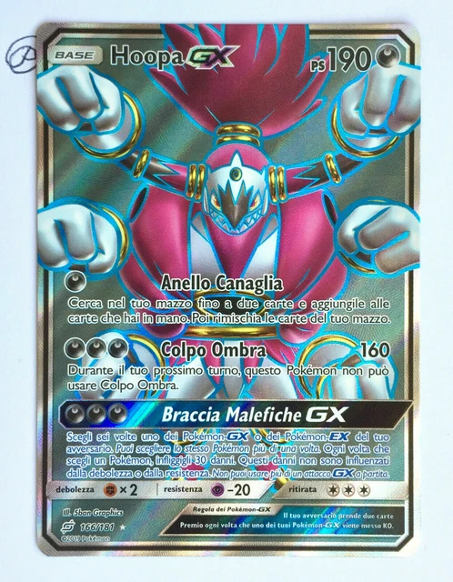 POKEMON HOOPA GX 166/181 Full Art Ultra Rara Ita Mint/Near Mint EUR 11 ...