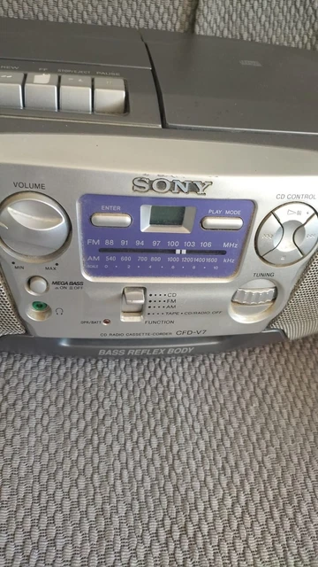 STEREO REGISTRATORE SONY CFD-V7 LETTORE CD CASSETTE RADIO EUR 30,00 ...