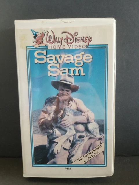 WALT DISNEY SAVAGE Sam VHS Tape Rare White Clamshell Sequel To Old ...