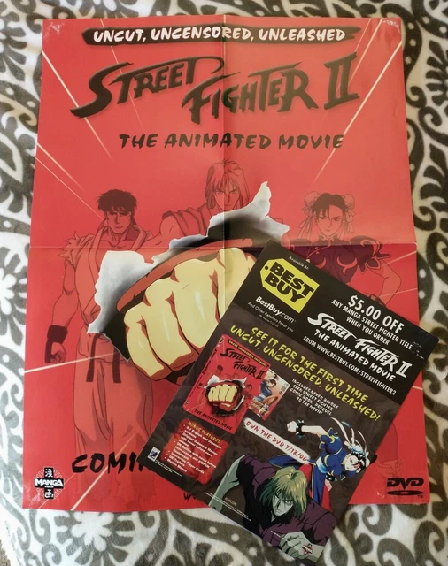STREET FIGHTER II 2 - The Animated Movie anime (VHS 1995) Capcom Manga ...