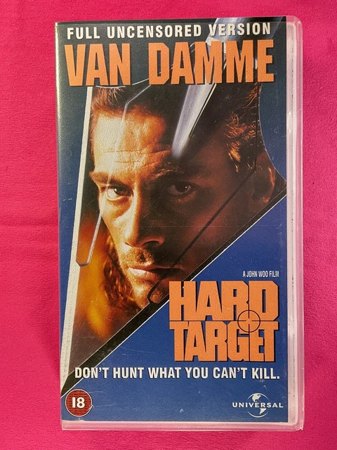 HARD TARGET VHS Uncensored PAL Video Tape Cert 18 Van Damme 1993 £4.75 ...