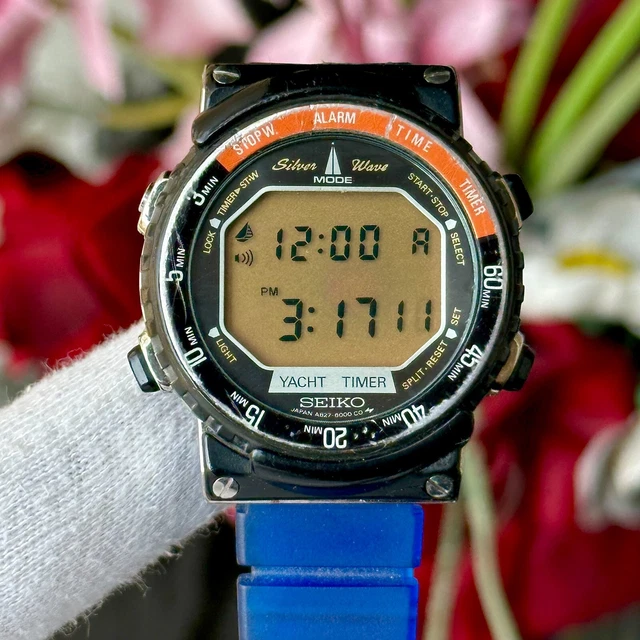 VINTAGE SEIKO YACHT timer Digital Men's Watch A827-6000 £606.50 ...