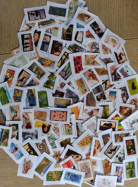 BEAU LOT DE 100 timbres FRANCE tous différents oblitéré 2022-2023-2024 ...