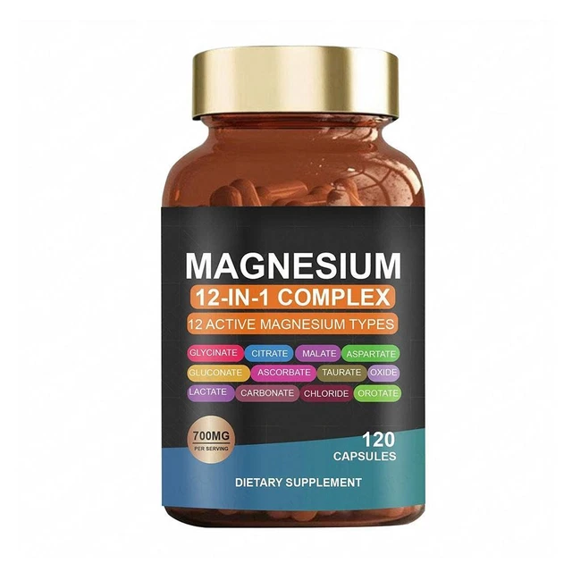 12-IN-1 MAGNESIUM CAPSULE Complex - High Strength Magnesium Capsules ...